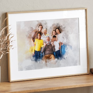 Memorial Print, Passed Away Portrait, in Loving Memory, Remembrance ...