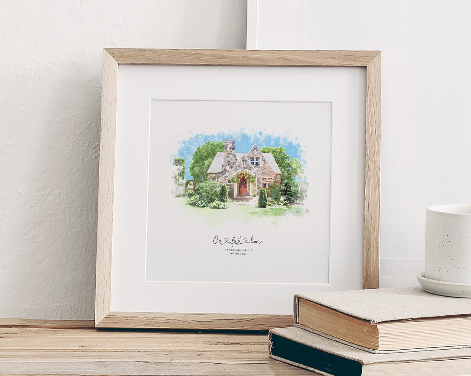 Personalised Watercolour House Portrait New Home Print Gift - Etsy