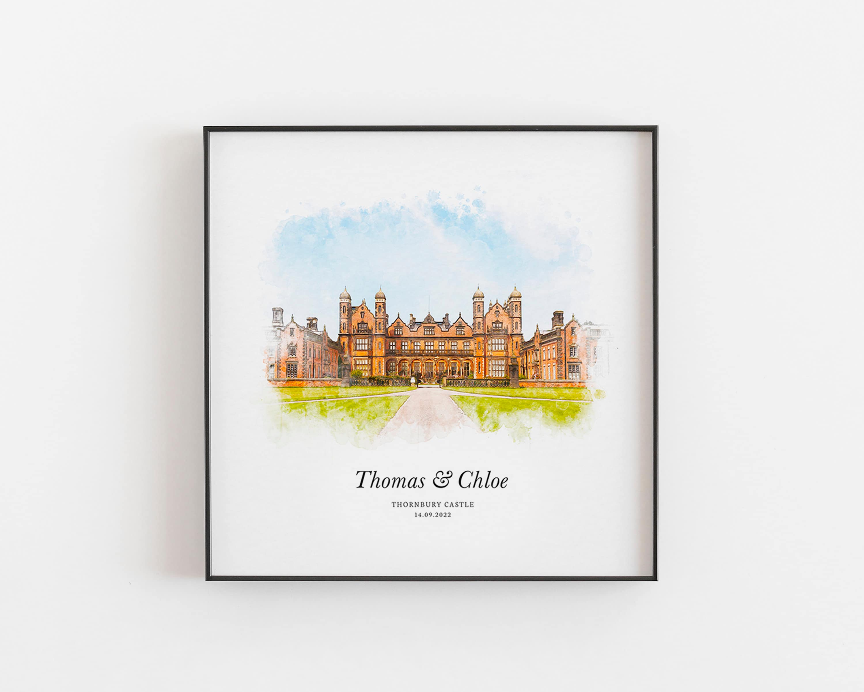 Wedding Venue Print Wedding Gift Unique Anniversary Present - Etsy UK