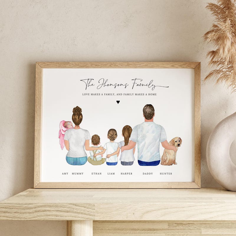 Drawings of Family Pictures - Etsy UK