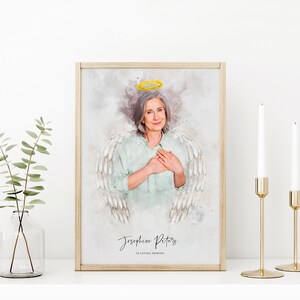 Memorial Print, Passed Away Portrait, in Loving Memory, Remembrance ...