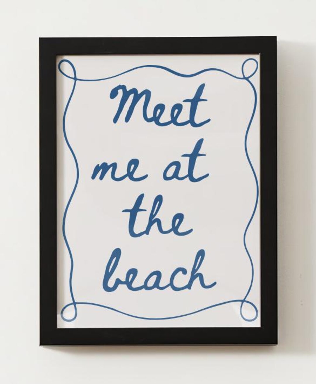 Meet Me at the Beach Coastal Wall Art Print DIGITAL DOWNLOAD Ocean ...