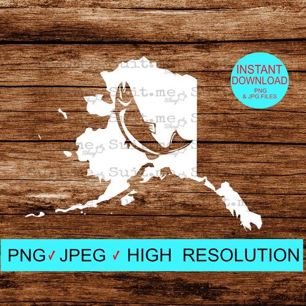 Alaska Salmon Sign - Etsy