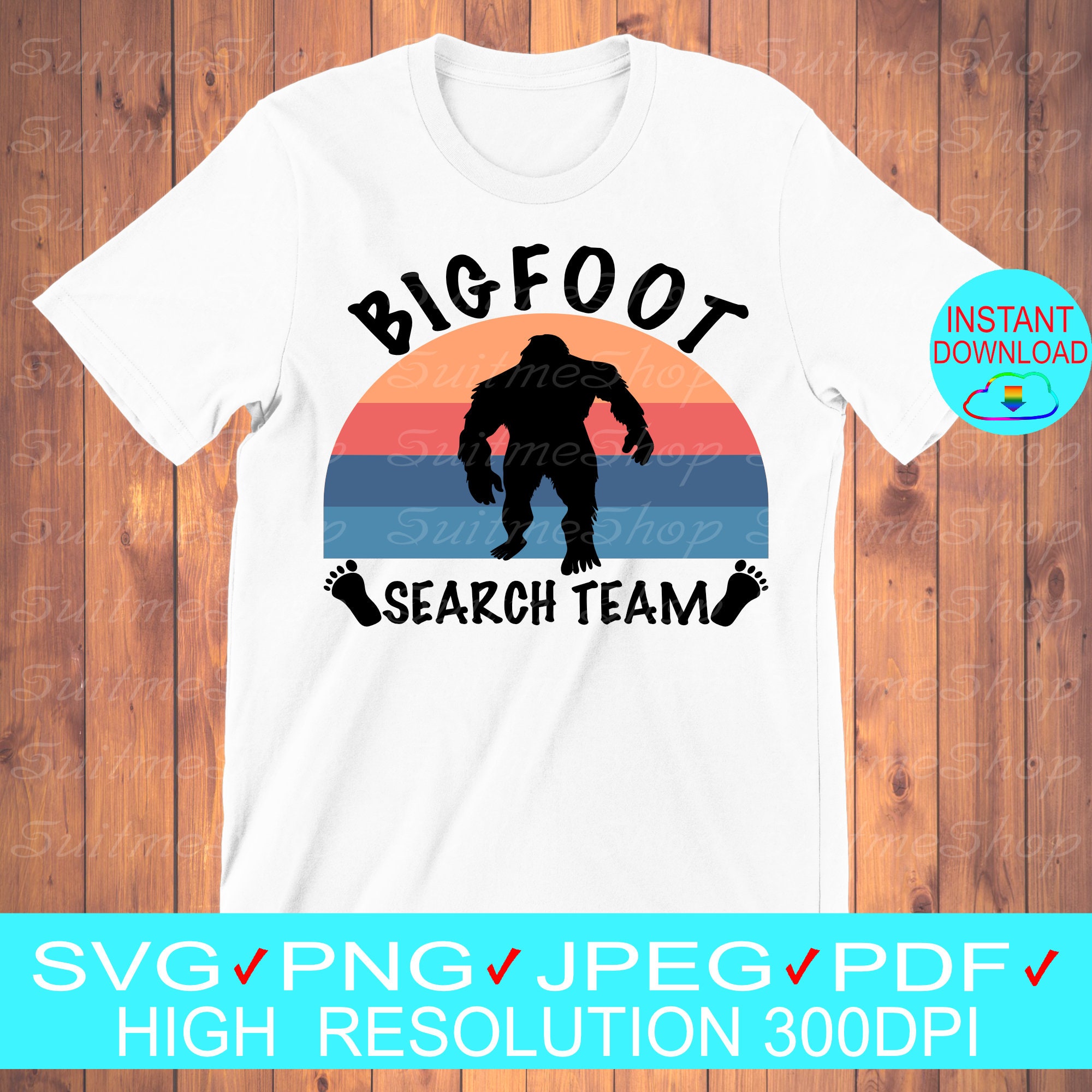 Bigfoot Search Team Svg Hide and Seek Champion Sasquatch - Etsy