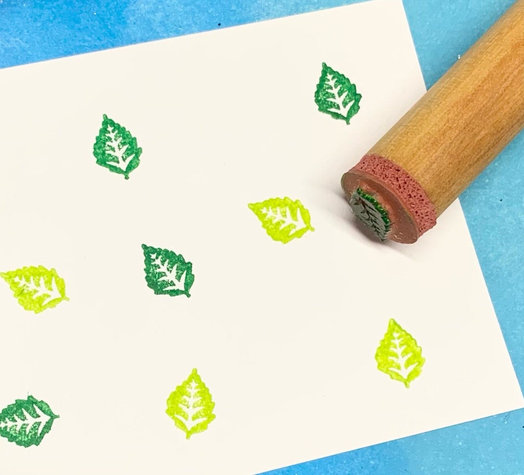 Tiny Leaf Rubber Stamp for Scrapbooking, Journal Entries, Card Making ...