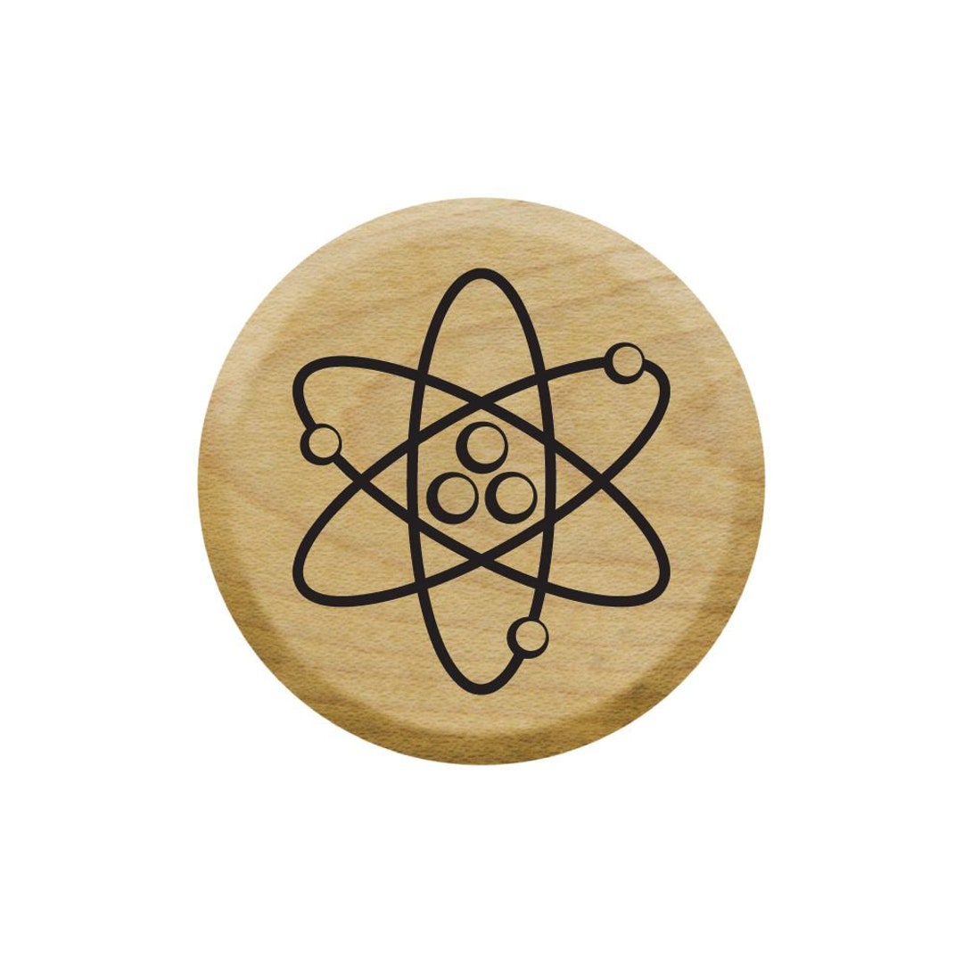 Ginormous Atom Rubber Stamp for Scrapbooking, Journal Entries, Card ...