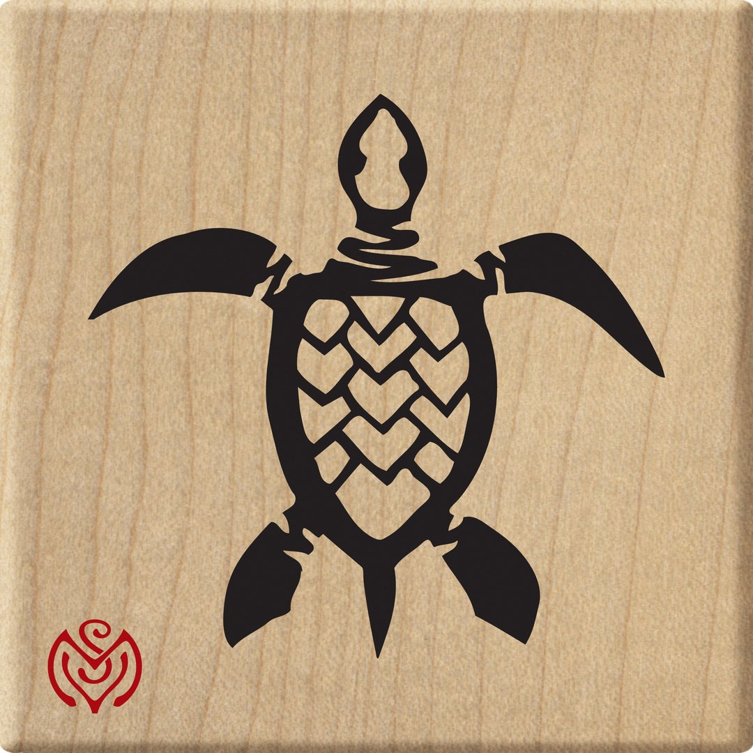 Sea Turtle Rubber Stamp for Scrapbooking, Journal Entries, Card Making ...