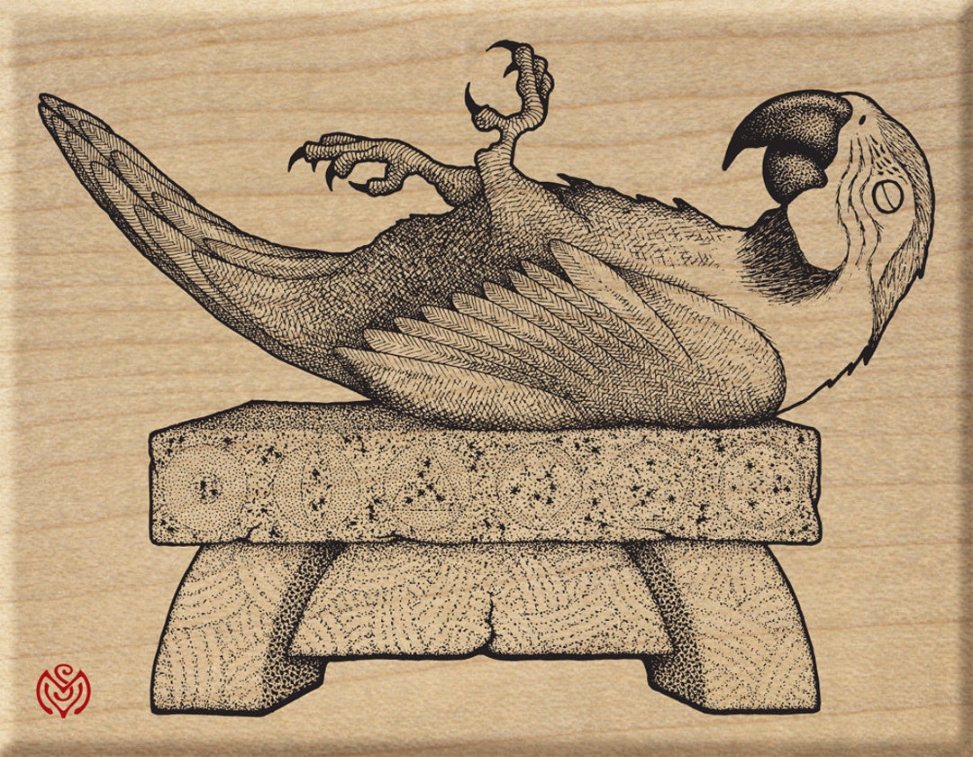 Giant Norwegian Blue Parrot Rubber Stamp by Meer Image for All Sorts of ...