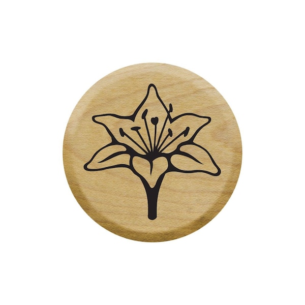 Lily Rubber Stamp - Etsy
