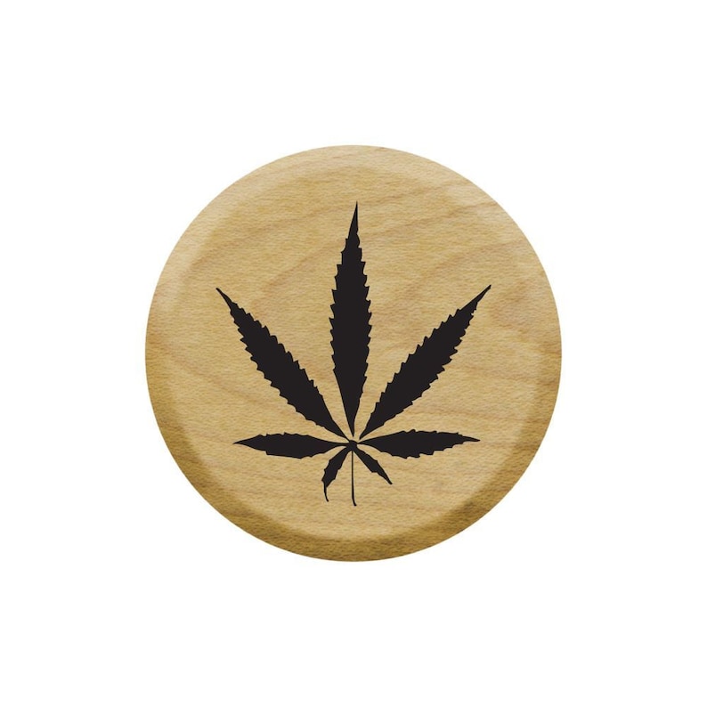 Mini Marijuana Leaf Pot Weed Planner Rubber Hemp Stamp for Scrapbooking ...