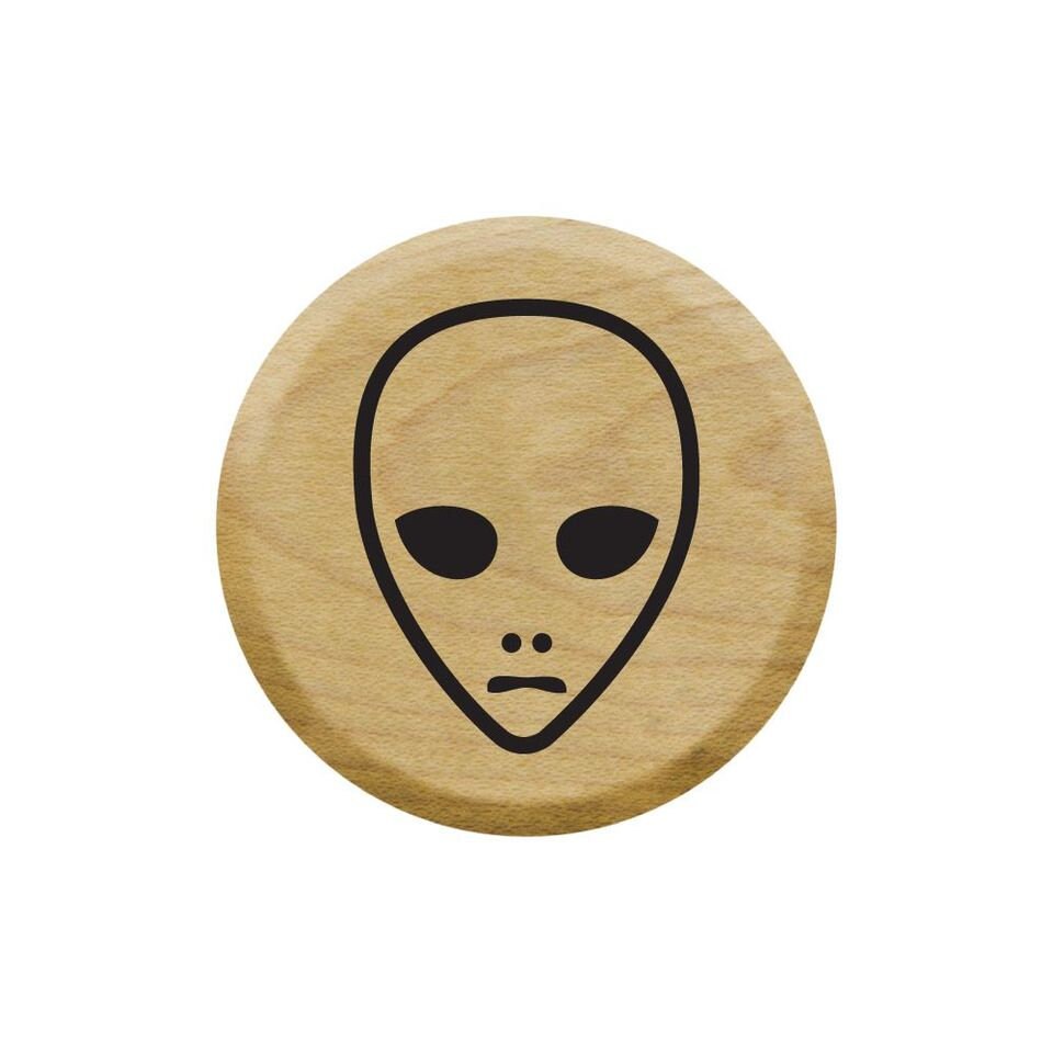 Tiny Alien Head Rubber Stamp, Alien Stamp, Planner Stamp, Journal Stamp ...