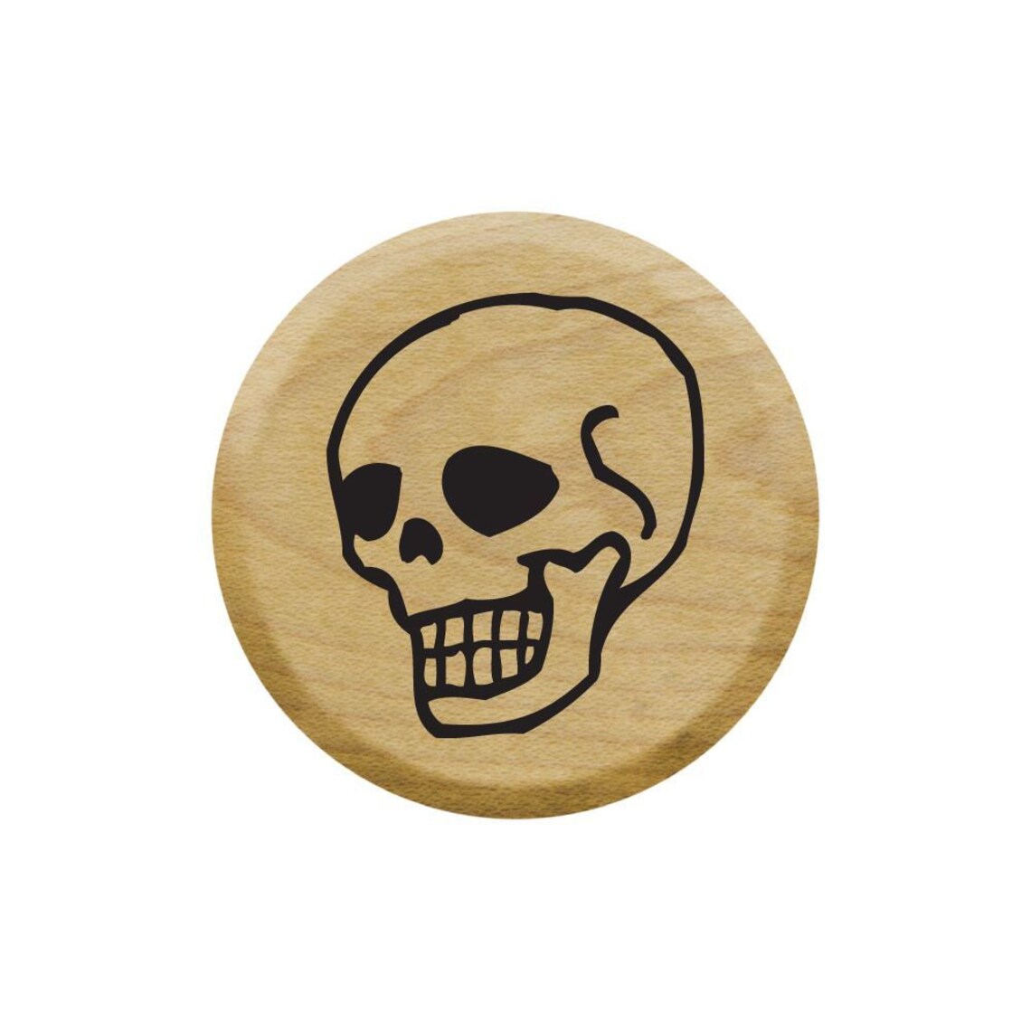 Tiny Skull Rubber Stamp, Skull Planner Stamp, Skull Journal Stamp, Mini ...