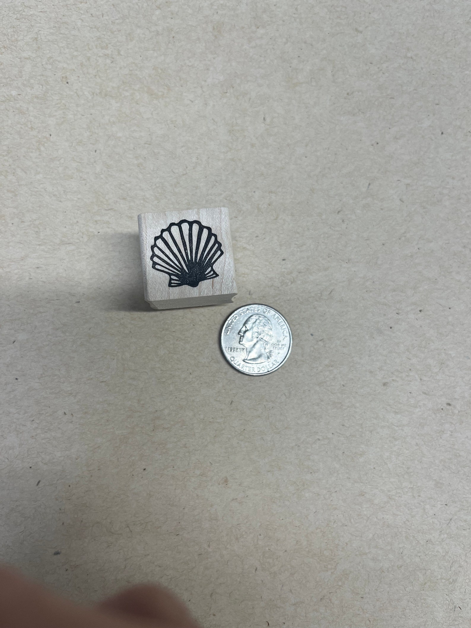 Tiny Scallop Rubber Shell Stamp for Scrapbooking, Journal Entries, Card ...
