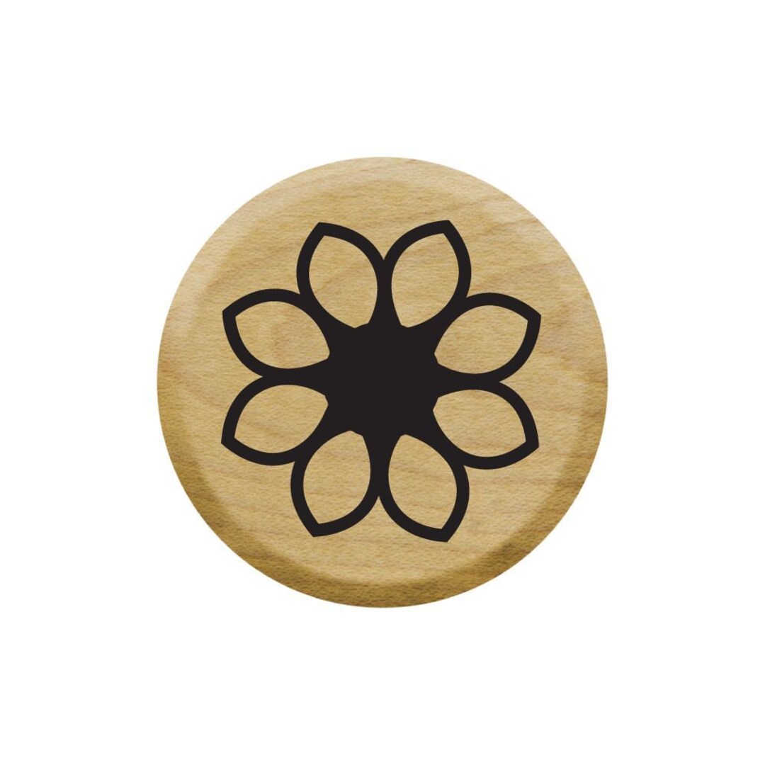 Mini Flower Blossom Rubber Stamp for Dairy, Card Making, and Bullet ...