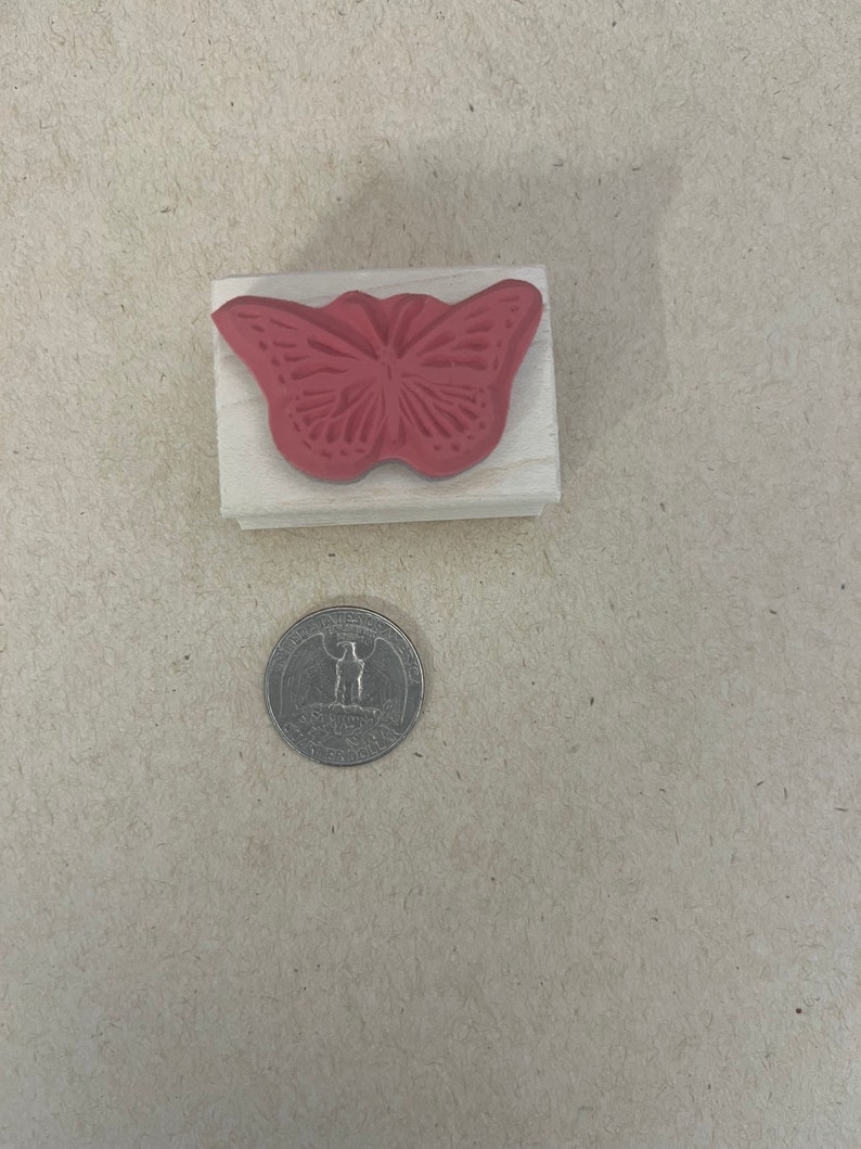 Small Monarch Butterfly Rubber Stamp for Scrapbooking, Journal Entries ...