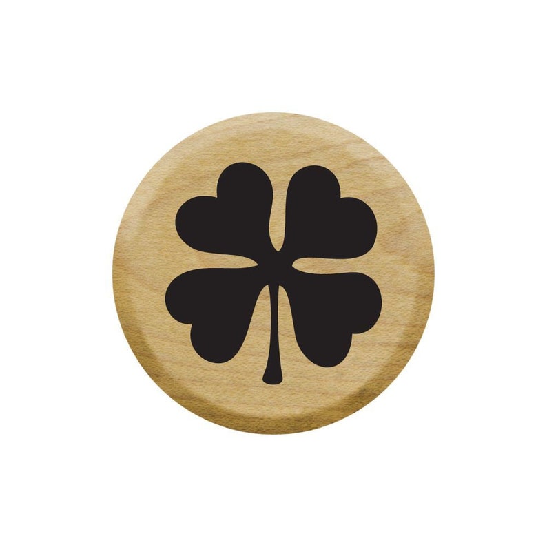 Lucky Clover Rubber Stamp - Shamrock, St. Patrick's Day - Etsy