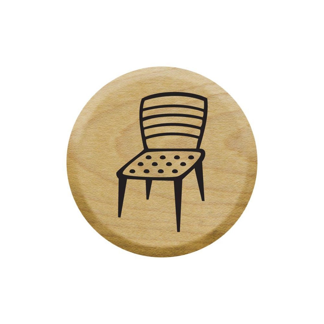 Tiny Chair Rubber Peg Stamp for Journaling Mini Rubber Stamps - Etsy