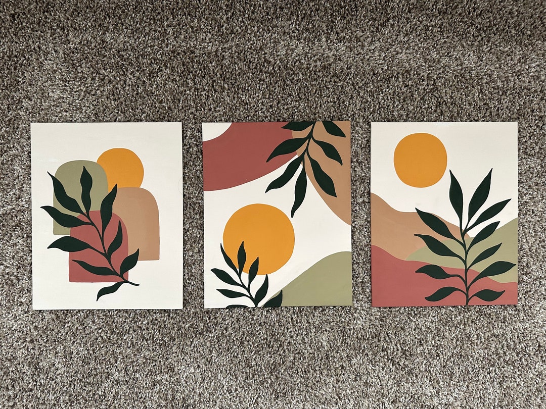 Boho Canvas Panel Bundle - Etsy