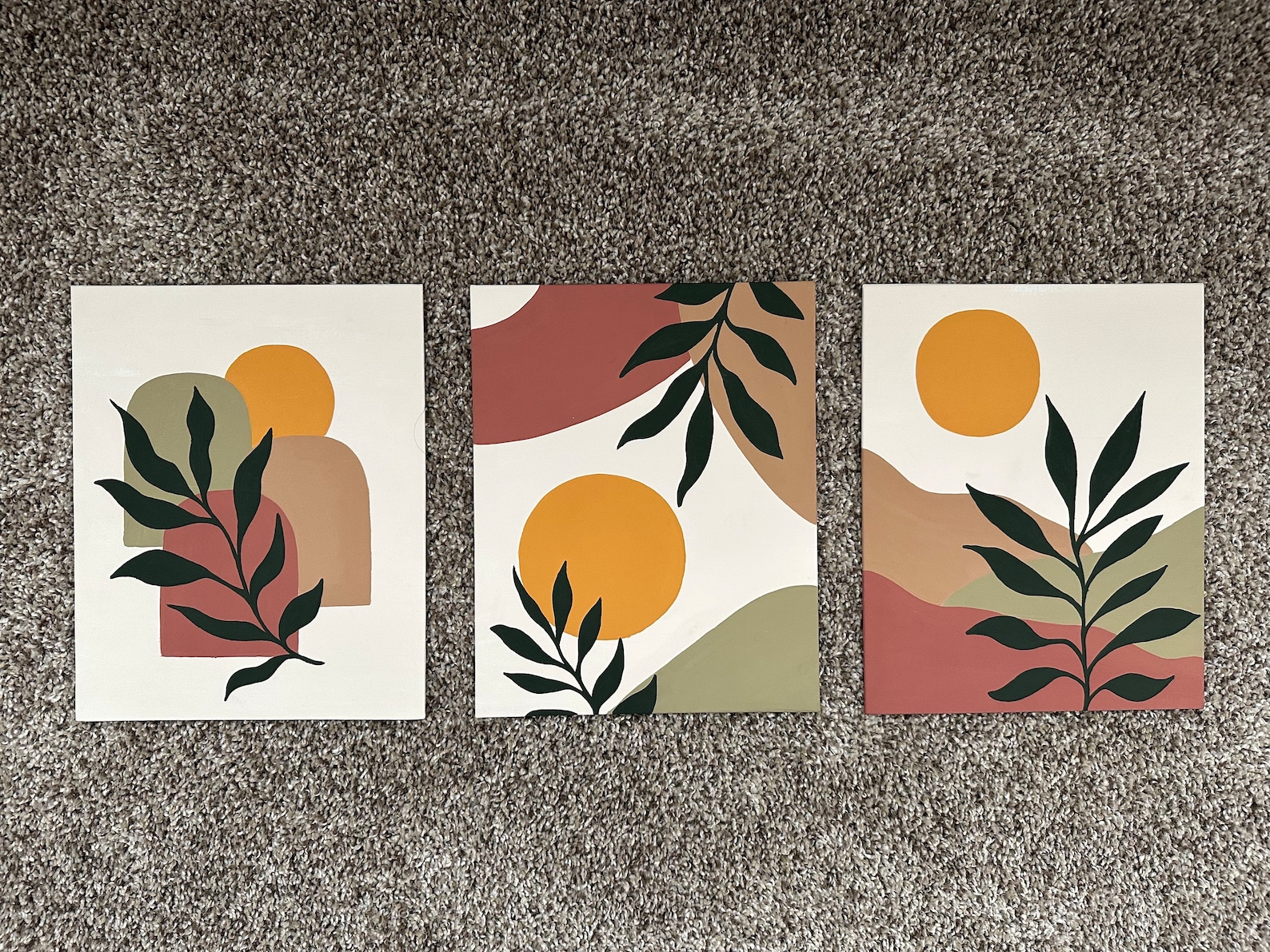 Boho Canvas Panel Bundle - Etsy