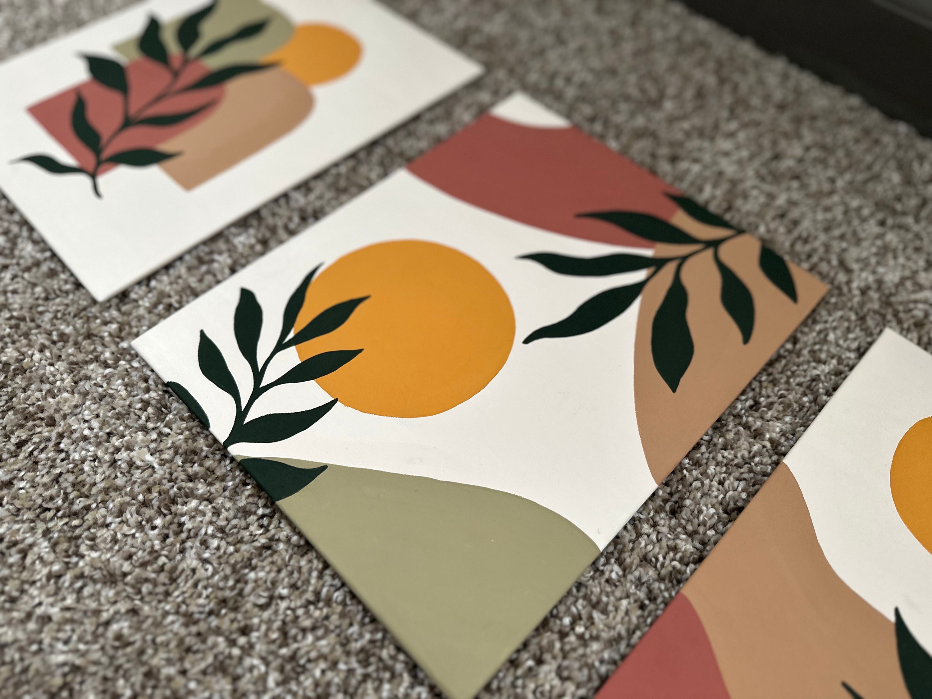 Boho Canvas Panel Bundle - Etsy