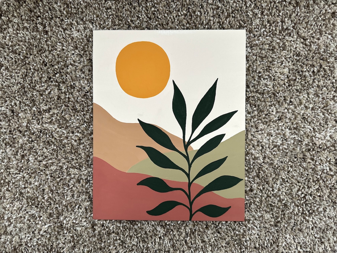 Boho Canvas Panel Bundle - Etsy