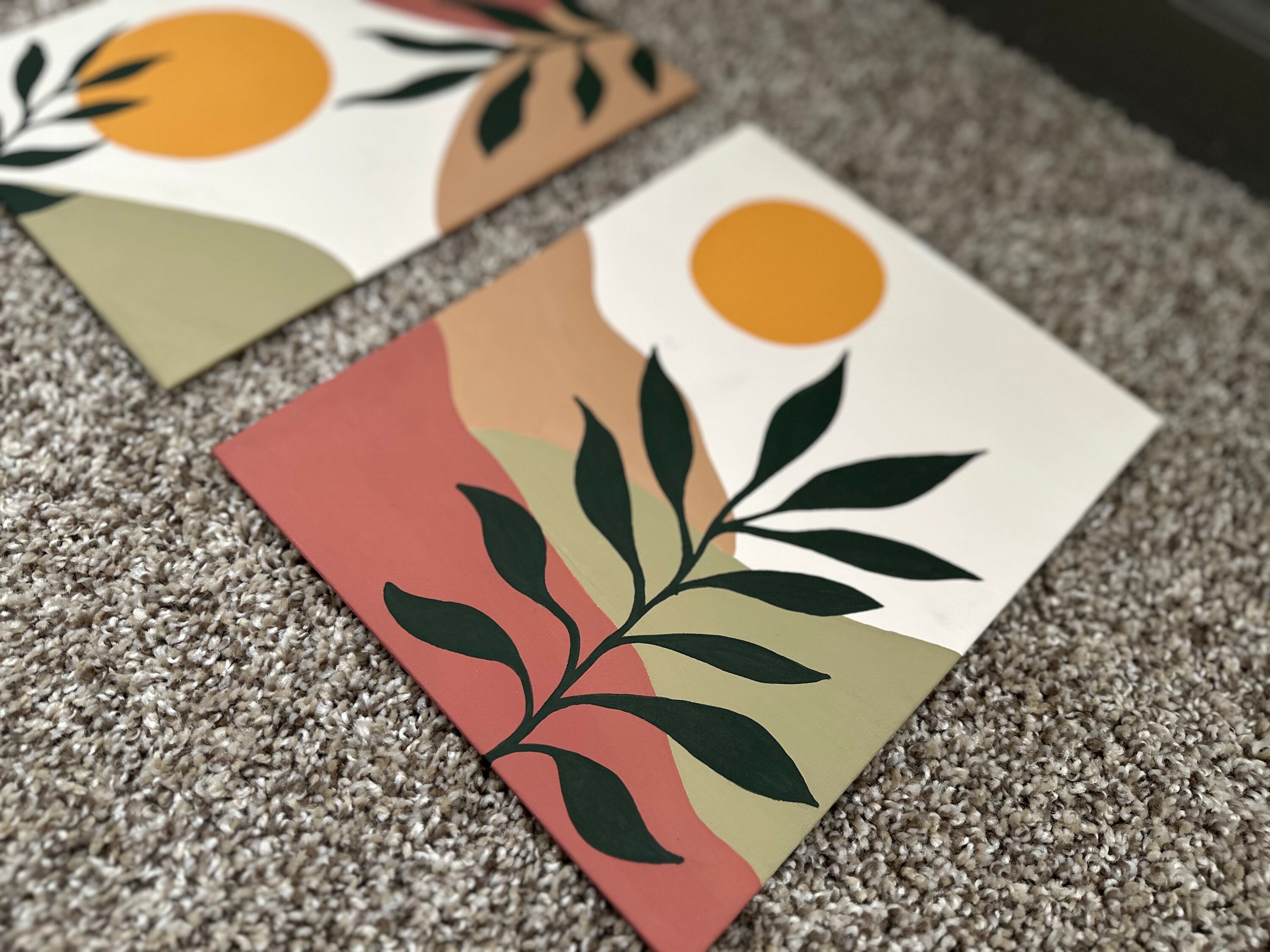 Boho Canvas Panel Bundle - Etsy