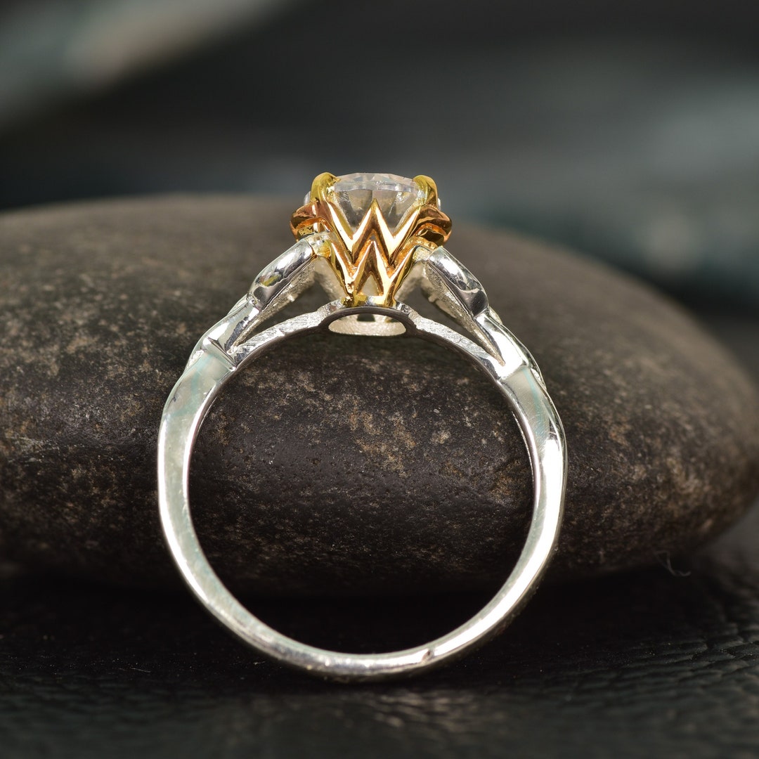 Wonder Women Ring, Engagement Ring, Comic Book Fan Gift , 14k Superhero ...