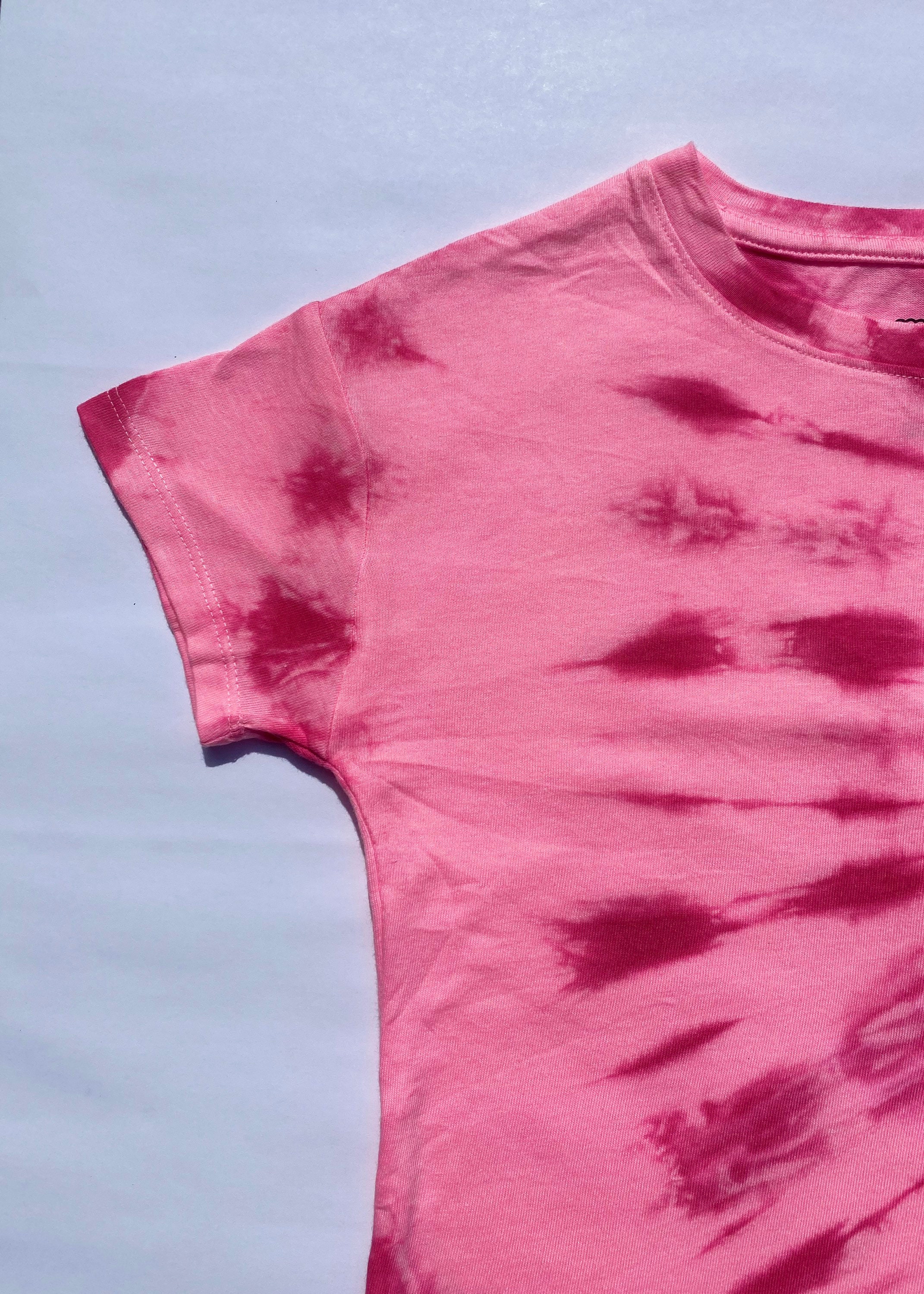 Girls Tie Dye Shirt // Girls Tie Dye Graphic Tee Shirt // Girls Pink ...