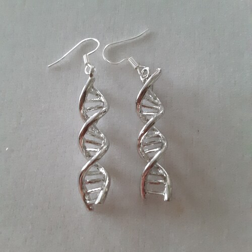 Trna Silver Biology Earrings RNA Jewelry DNA Replication - Etsy