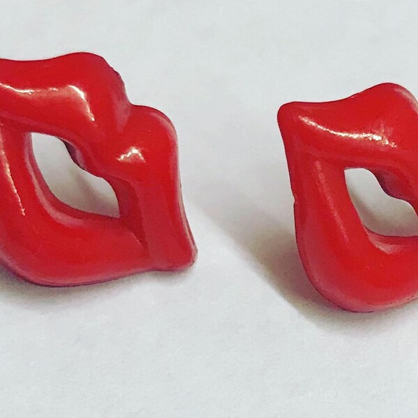 Lip Earrings - Etsy