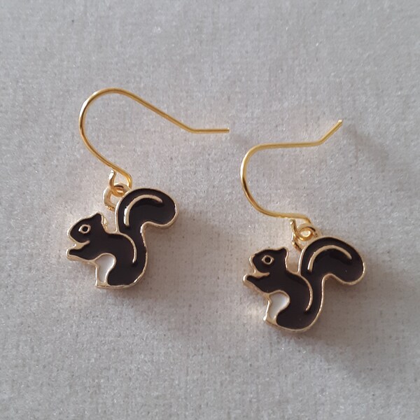Squirrel Earrings - Etsy