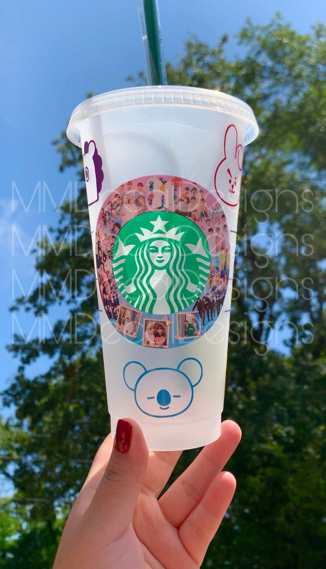 BTS Army Starbucks Cup - Etsy