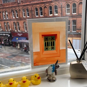 Moroccan Window Design, Digital Download, Orange Window Painting ...