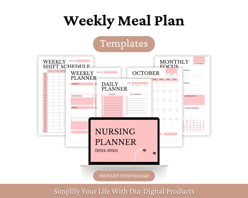 Nursing Planner, 2024 2025 Planner, Digital Medical Student Planner ...