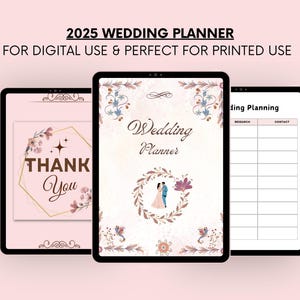 2025 Wedding Planner, Printable Wedding Planner, Wedding Plan Bundle ...