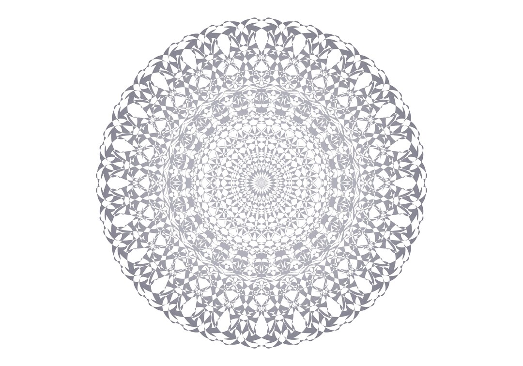 Mandala No.42 Silver /mandala JPG, PNG and SVG/ Printable Mandalas ...