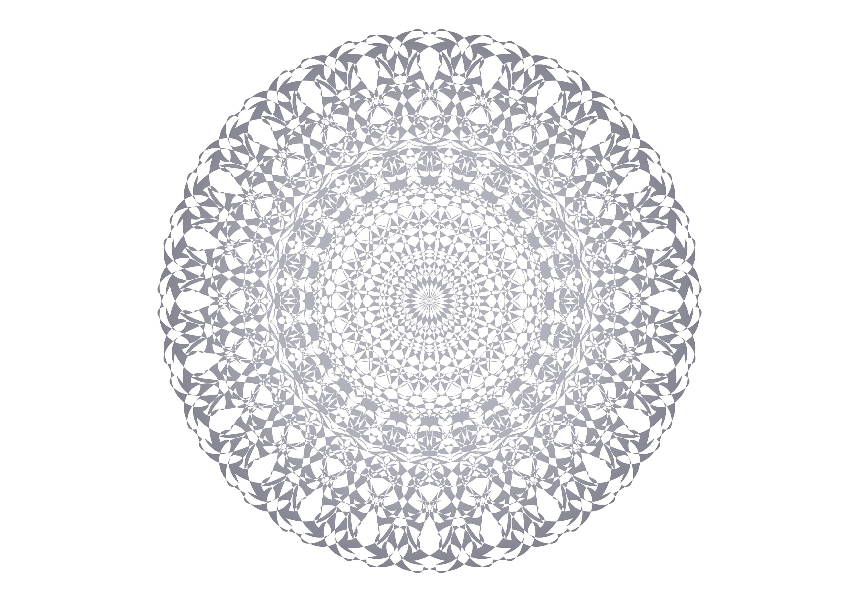 Mandala No.42 Silver /mandala JPG, PNG and SVG/ Printable Mandalas ...