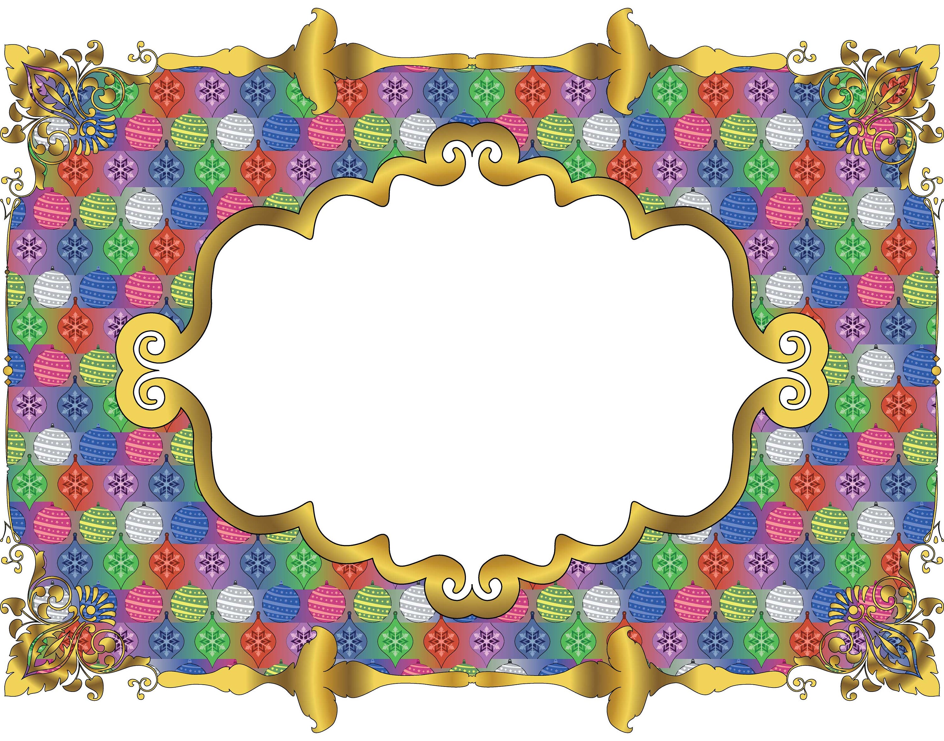 Digital Golden Frames / Printable Borders Clip Art Pack/ Vector ...