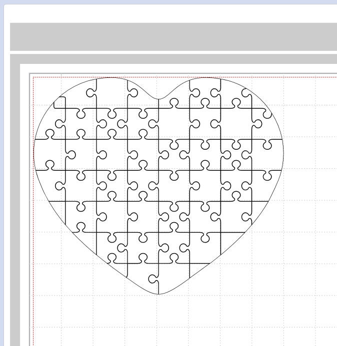 Puzzle Heart and Roses \ Selfmade Puzzle \ Saint Valentine Hearts ...