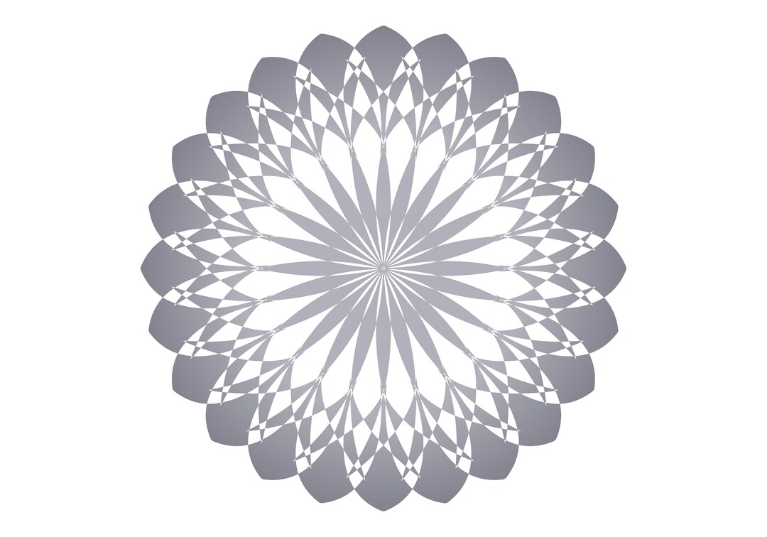 Mandala No.36 Silver /mandala JPG, PNG and SVG/ Printable Mandalas ...