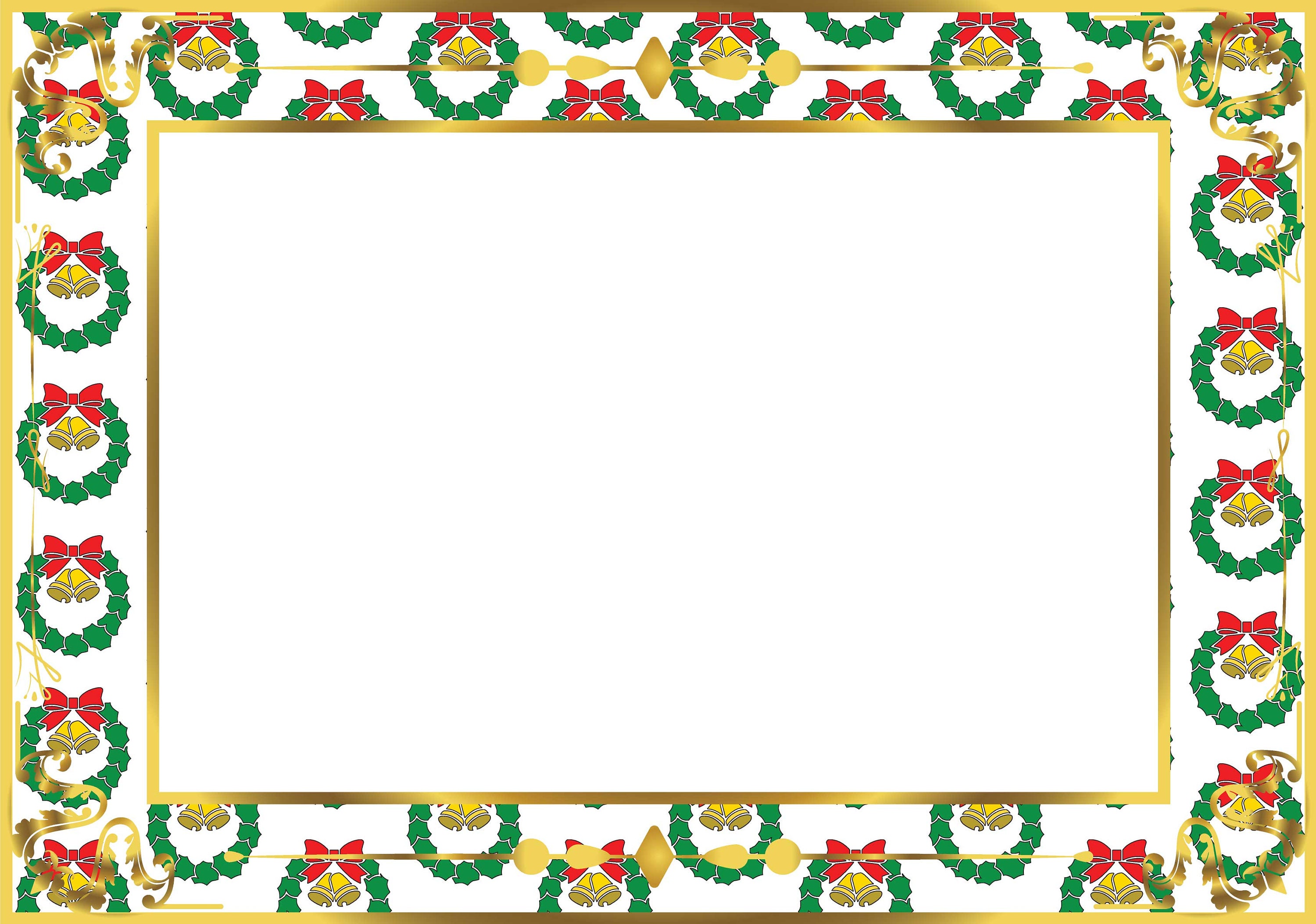 Digital Golden Frames / Printable Borders Clip Art Pack/ Vector ...