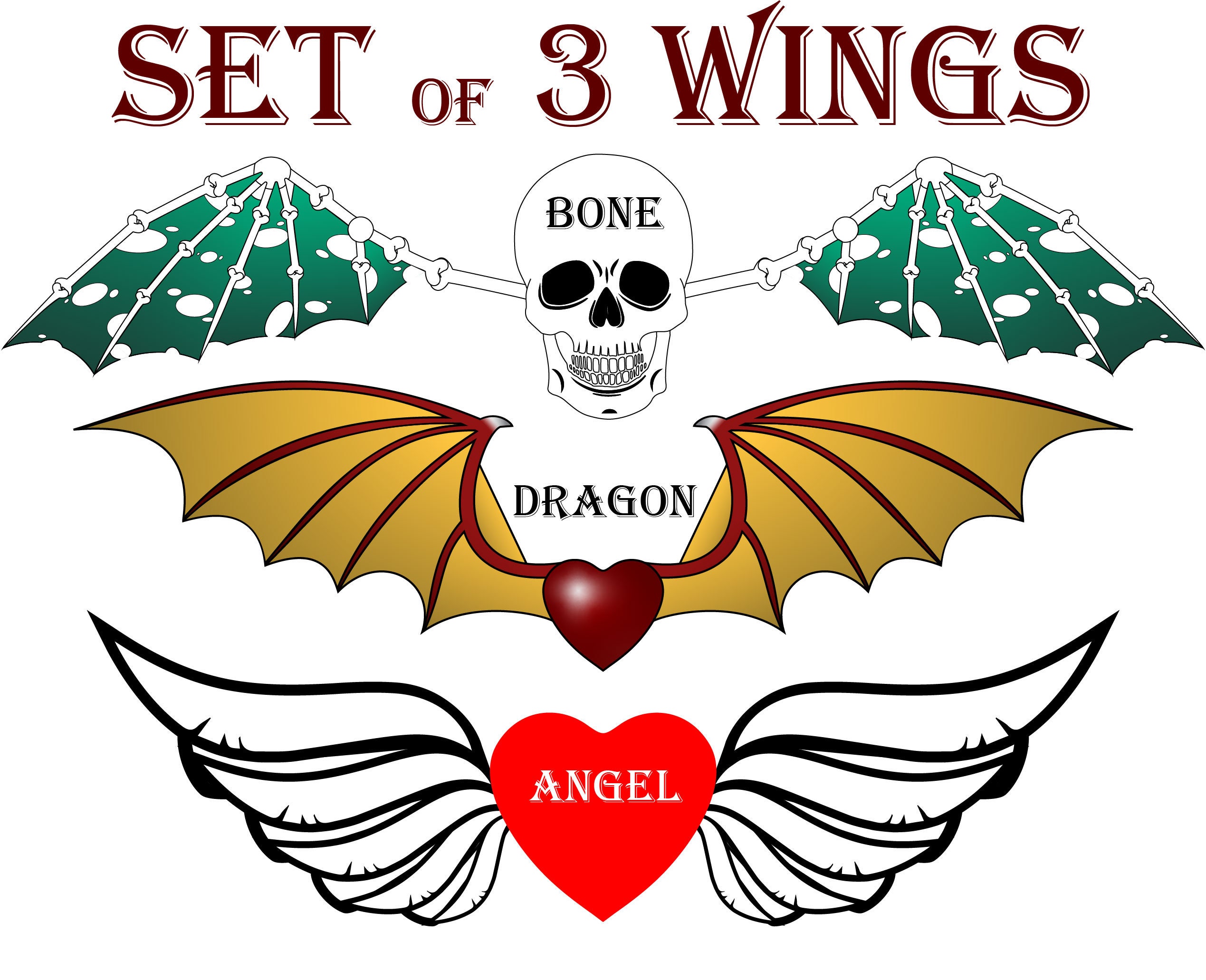 Angel Bone Wings