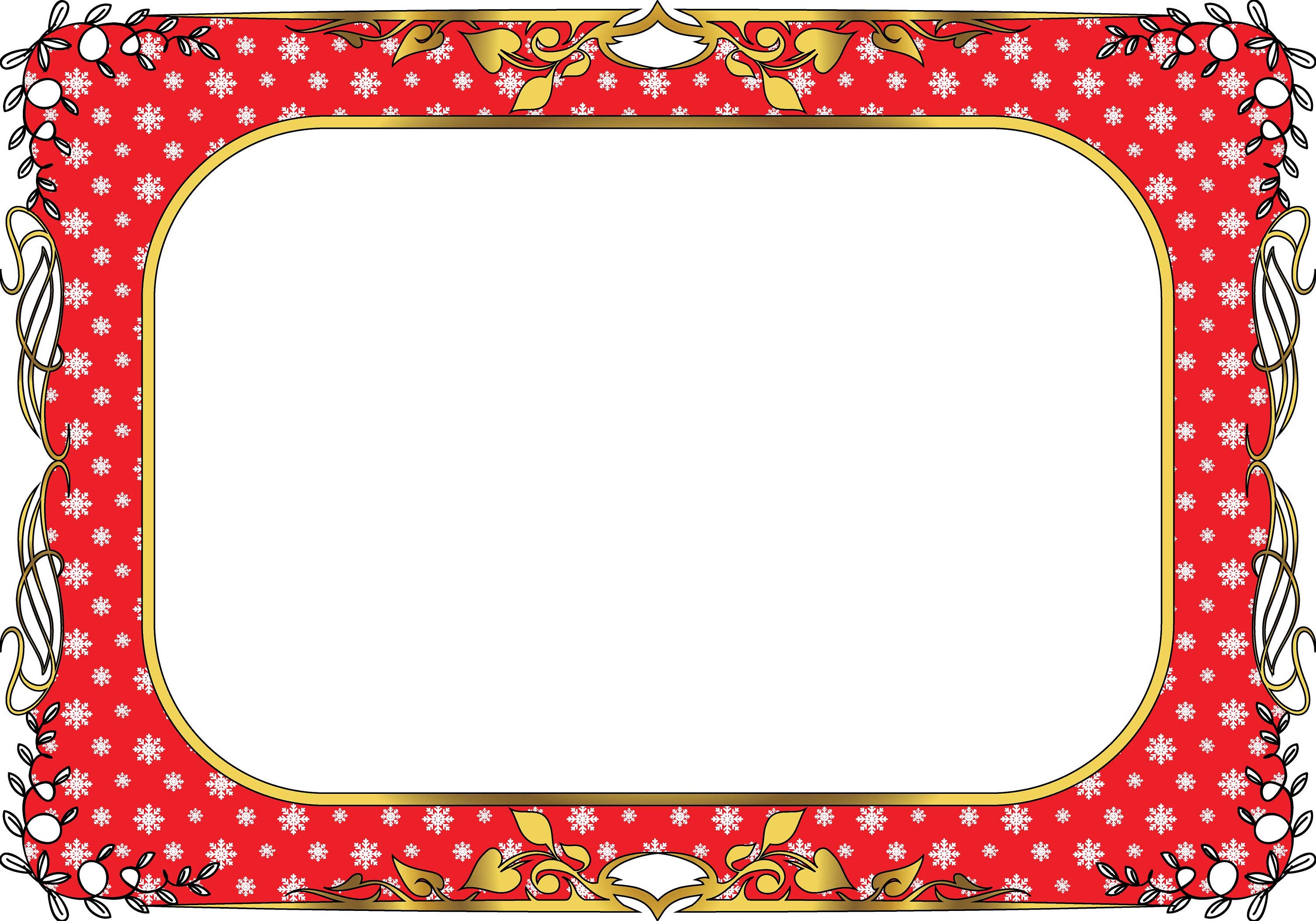 Digital Golden Frames / Printable Borders Clip Art Pack/ Vector ...