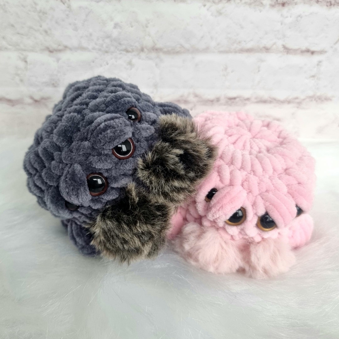 Crochet BABY Fluffy Spider, Amigurumi Spider, Spider Plush, Spider ...