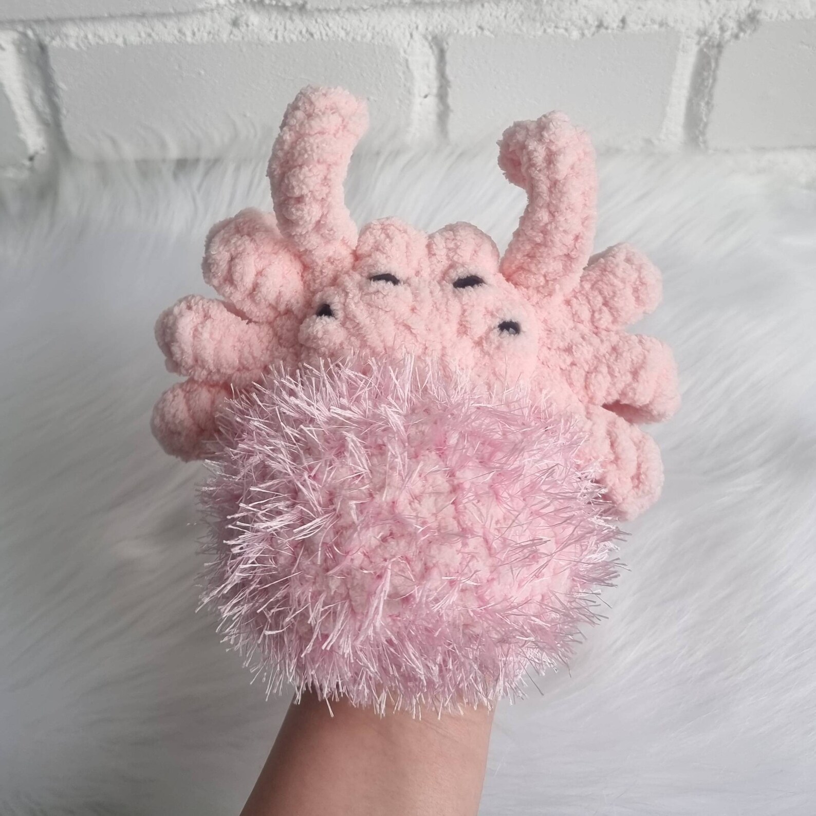 Crochet FLUFFY PINK SPIDER Cute Spider Handmade Soft Spider - Etsy
