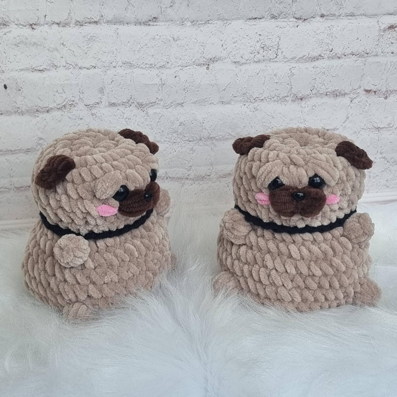 Crochet CHUBBY Pugplush Toy Amigurumi Potato Pug Kawaii - Etsy
