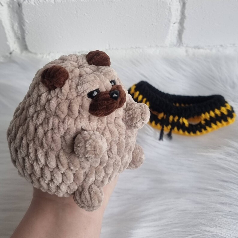 Crochet PUG With a Bumblebee Sweater plush Toy Amigurumi - Etsy