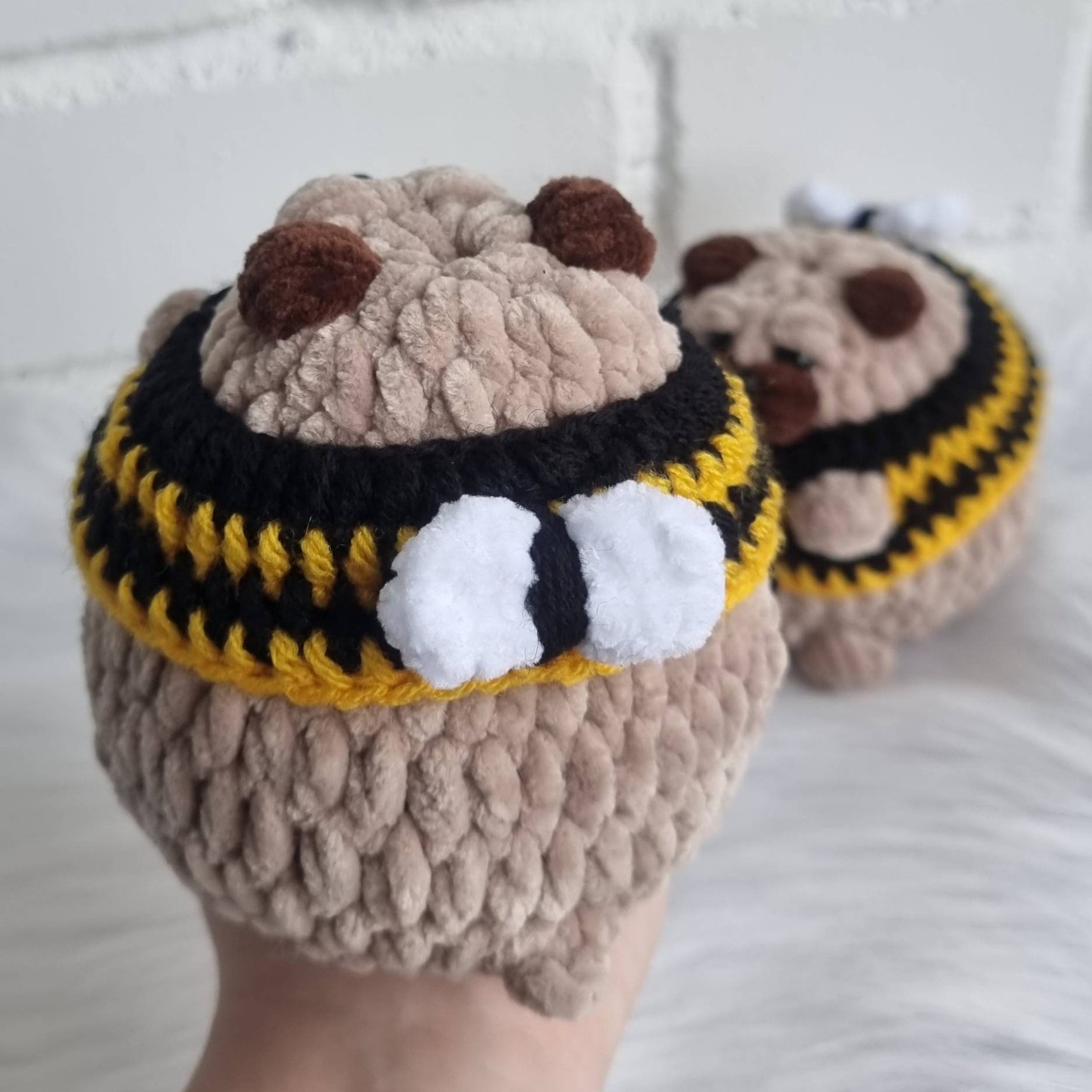 Crochet PUG With a Bumblebee Sweater plush Toy Amigurumi - Etsy