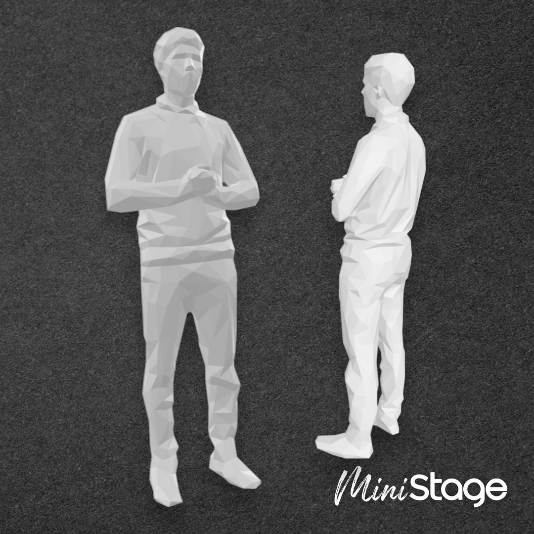 Leo Scale Model Box Unpainted Figure of a Male Standing With Hands ...