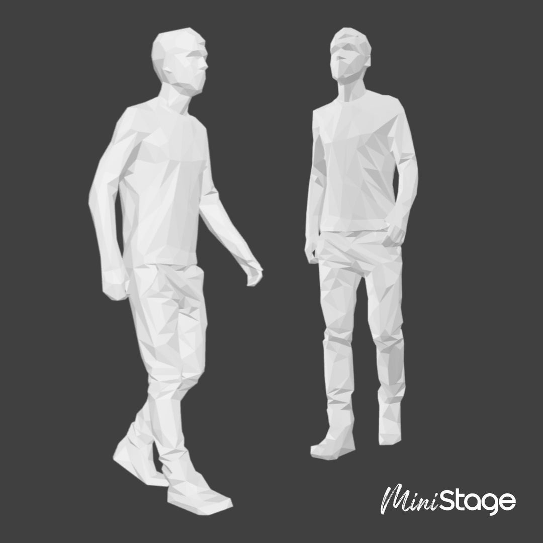 Scale Model Box Unpainted Figure of Man Walking Wearing - Etsy